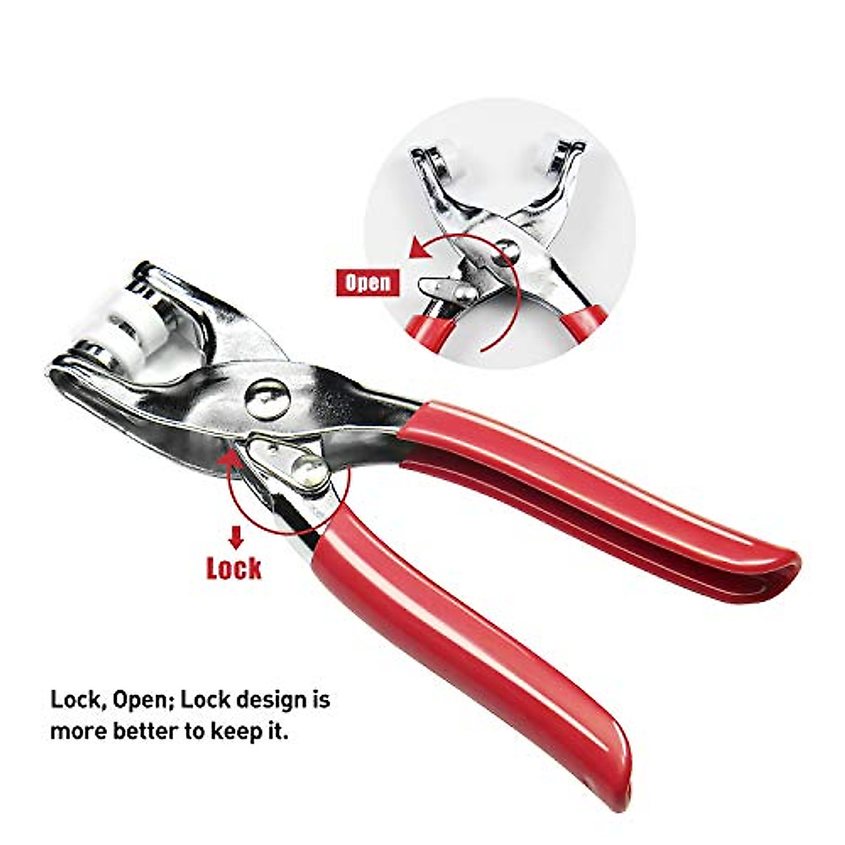 CHEPULA Metal Snaps Kit w/ Pliers - 200 Sets for Sewing DIY