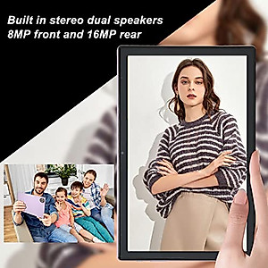 Tablet 10.1 inch Android 12 Cellular Tablet, 8GB RAM and 256GB ROM, Octa Core CPU, 16MP and 8MP Camera, 7000mAh Battery Tablet PC,