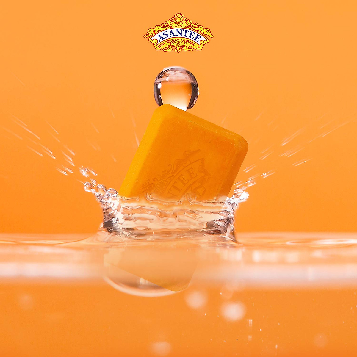 ASANTEE PAPAYA & HONEY Soap Bars with Vitamin C,E and Q10 Skin Cleansing 4.40 Oz (Pack of 3)