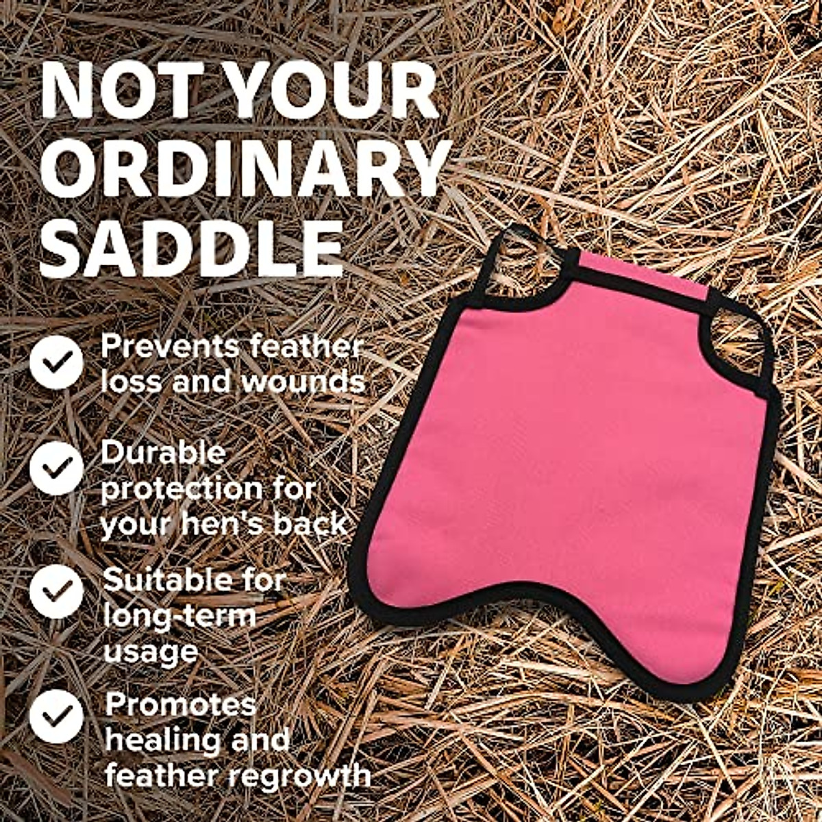 Hen Saver Hen Apron/Saddle, Single Strap, X-Large, Awareness Pink