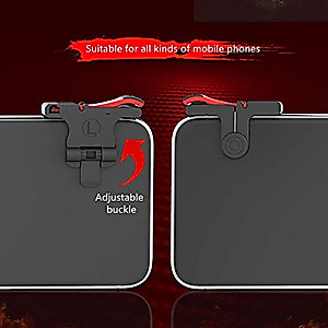 L1R1 Phone Handle Fire for Mobile Controller Trigger Button Gaming Game Accessories Best Wireless (Black, One Size)
