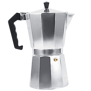 Italian Type Moka Pot,3/6/9/12 Cups Aluminum,Espresso Coffee Maker,Stove Home Office Use Hot,Moka Kettle,For Coffee(600ML 12cups)
