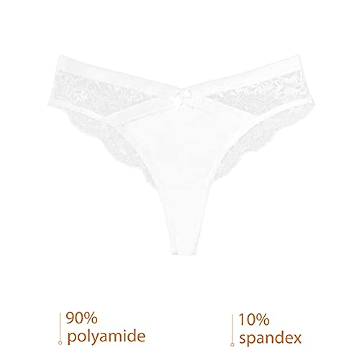 Banamic Women Floral Lace G-String Thong Panties Sexy T Back Stertchy Panties