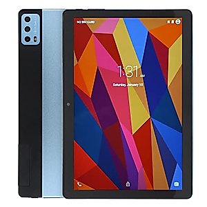 Kufoo HD Tablet, 1920x1200 5MP 13MP 5800mAh Rechargeable 10.1 Inch Tablet Blue for Business (US Plug)
