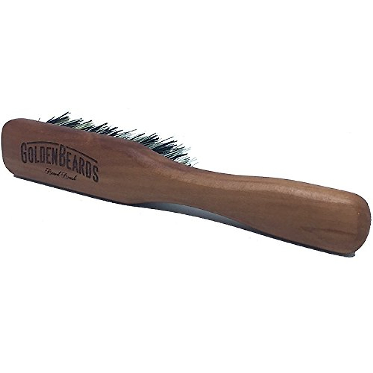 Golden Beards Vegan Beard Brush - Beard Brush Natural Vegetal Bristles - Tampico Bristles made in Germany