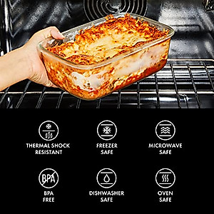 OXO Good Grips 3.5 Cup Smart Seal Glass Rectangle Food Storage Container