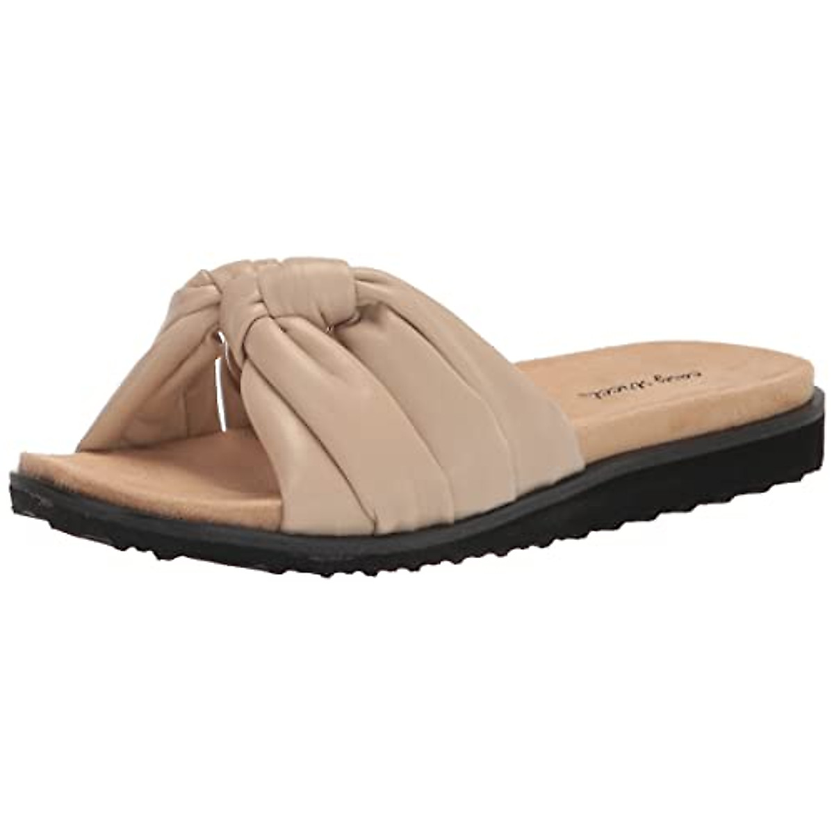 Easy Street Women's Suzanne Slide Sandal, Natural, 9 Wide