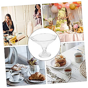 Gadpiparty Transparent Ice Cream Cup Mini Containers Mousse Serving Cups Dessert Cup Container Clear Container Pudding Bowl Clear Dessert Cup Glass Cups Set Tasters Trifle Set Transparent Cup