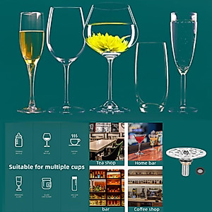 Professional Bar Glass Rinser Faucet Head Stainless Steel Automatic Cup Washer Cleaner Accessory for Bar Hotel Cafe Restaurant Kitchen Sink Accessories