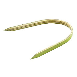 Bamboo U Shaped Pick Skewer (Case of 100), PacknWood - Biodegradable Wood Skewer Sticks for Appetizers, Drinks (1") PK209BBUBI