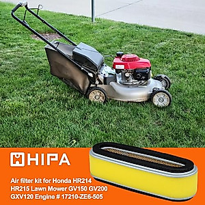 HR214 Air Filter Spark Plug for Hon-da GXV120 GV200 HR194 HR195 HRA214 HRA215 HRC215 HR21 Lawn Mower 17210-ZE6-505 17210-ZE6-003