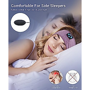 Navly Sleep Headphones Bluetooth Headband Headphones, Ultra-Long Play Time Sleeping Headphones with Built in HD Hi Fi Speakers, Perfect for Workout, Yoga, Travel, Meditation