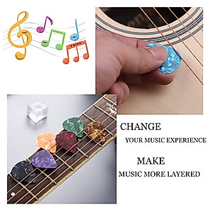 2 Pack Guitar Picks Epoxy Resin Molds Guitar Plectrums Silicone Casting Mold Jewelry Making Molds for DIY Guitar Thumb Finger Picks Keychain Pendant