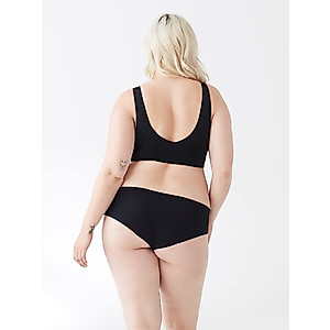 True & Co Body Lift V Neck Bra Black