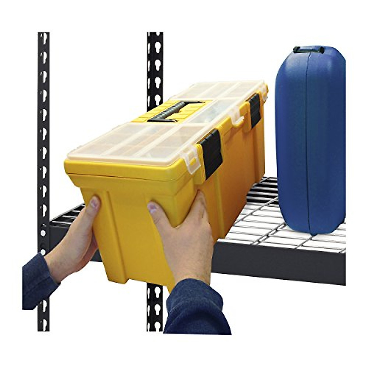 Edsal TRK-482478W5 Black Steel Shelving, 78" Height x 48" Width x 24" Depth