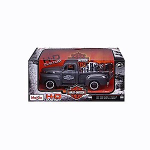 Maisto 1:24 Scale 1948 Ford F-1 Pickup and Harley Davidson 1942 WLA Flathead Diecast Vehicles