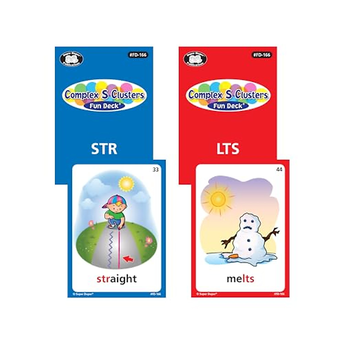 Super Duper Publications | Complex S Clusters Sounds Fun Deck Flash Cards | Educational Learning Resource for Children