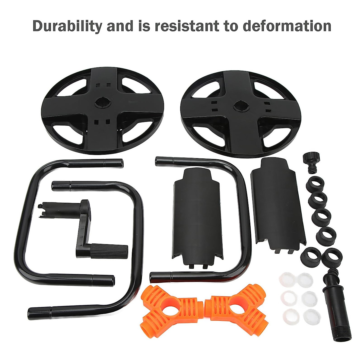 Garden Hose Holder Freestanding, Hose Reel Water Pipe Storage Rack ABS Single Arm Tool for Garden Car Washing Watering