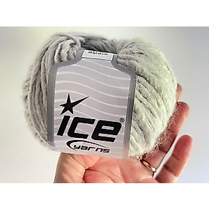Pale Grey ETNO Alpaca - Merino Wool, Alpaca, Acrylic Blend Yarn 50 Gram (1.75 Ounces) 82 Yards Bulky
