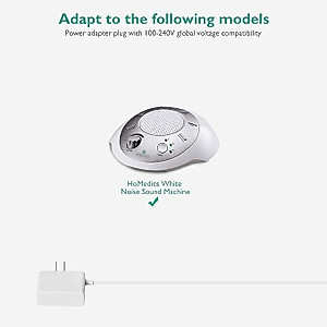 for Homedics White Noise Sound Machine Charger, Lnauy Adapter Compatible with HoMedics SS-2000 SS 2000 SounsSpa Portable Replacement Power Supply Cord 6V