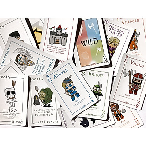 Blue Wasatch Games Clash of The Cards Card Game - Match, Collect, and Battle for Armies, Use Action Cards to Protect and Attack. Fun for Adults, Teens, and Kids.