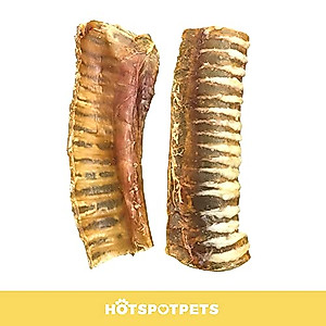 hotspot pets Premium Beef Trachea for Dogs 6" Strips Split - All Natural Grass-Fed Beef Dog Chews, Rich in Glucosamine Chondroitin for Joint Health, Single Ingredient No Rawhide Dog Treats