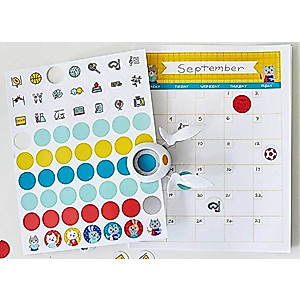 Fiskars 174360-1001 Medium Circle Squeeze Punch, 1 Inch, White , Navy Blue