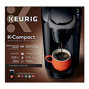 Keurig MAIN-85544 Compact Single-Serve K-Cup Pod Coffee Maker, Black, 2.3