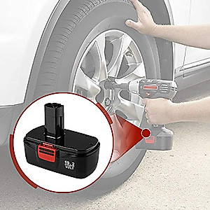 2 Pack 3600mAh Ni-Mh Replacement Battery Compatible with Craftsman 19.2 Volt C3 DieHard 130279005 315.113753 315.115410 315.11485 1323903 120235021 130235021 11375 11376 19.2V Cordless Drill Batteries