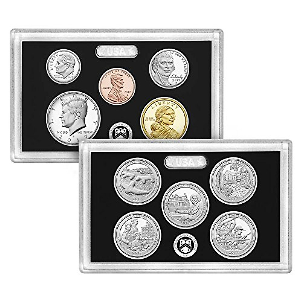 2017 S Silver Proof Set 2017 Silver Proof Set 10 Coins Complete With Box and COA Proof