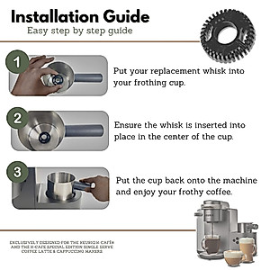 Replacement Frother Whisk for Keurig K-Café and K-Café Special Edition Single Serve Coffee Latte & Cappuccino Maker