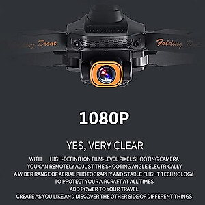 Drone With Dual 1080P HD FPV Camera Remote Control With Altitude Hold, Headless Mode, Start Speed Adjustment, Mini Drone Toys Gifts For Boys Girls (C Black(Dual Camera))