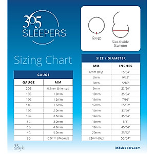 365 SLEEPERS 16G Titanium 6mm-14mm Gem Hinged Hoop Segment Nose Ring Helix Tragus Septum Unisex Earring Body Piercing Jewelry