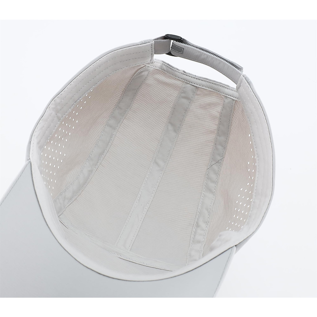 Connectyle Unisex Quick Dry Outdoor Sports Hat for Men Women UPF 50+ Cooling Run Cap Adjustable Baseball Fit Cap Light Grey