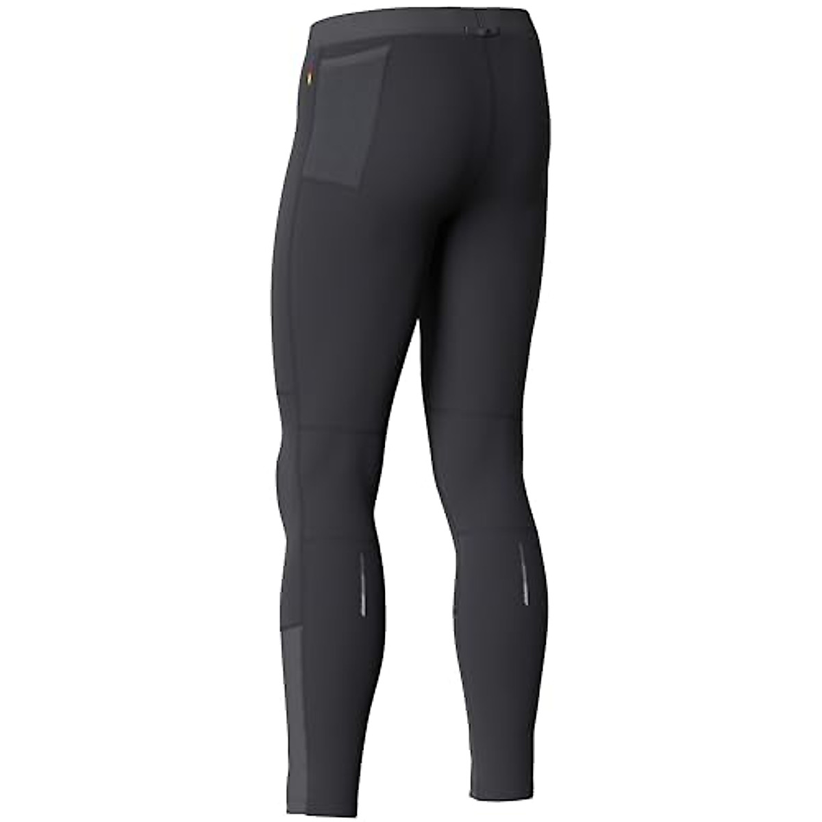 Salomon Men's Standard Cross Run Tight, Deep Black, Large