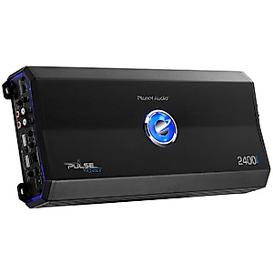 Planet Audio PL2400.4 4 Channel Car Amplifier - 2400 High Output, High/Low Level Inputs, High/Low Pass Crossover, Hook Up to Subwoofer for Bass