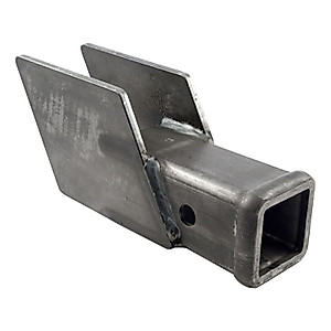 CURT 49717 2-Inch Weld-On Raw Steel Trailer Hitch Receiver, 5,000 lbs