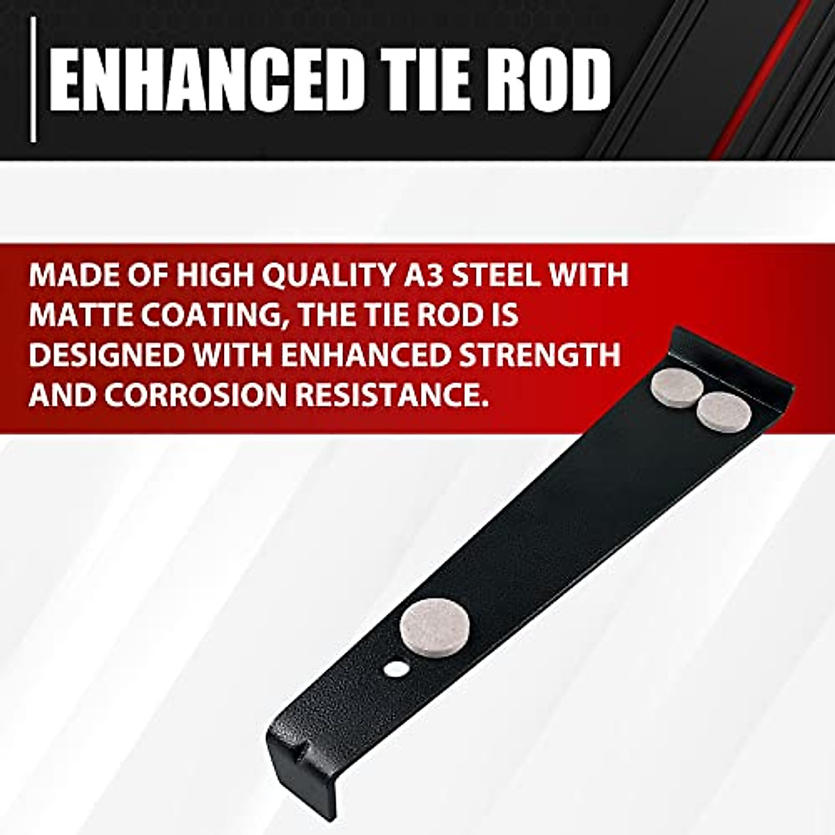 C&T 12.2In Pull bar for Vinyl Plank Flooring, Heavy Duty Laminate Wood Flooring Installation Set, Black