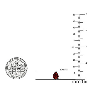 Dazzlingrock Collection 6x4mm Each Pear Cut Garnet Ladies Solitaire Teardrop Stud Earrings, Sterling Silver