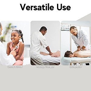 Exam Table Paper - 18''x125’ Disposable Standard White Textured Crepe Medical Barrier Cover Roll - Wide Paper Rolls for Spas, Daycares, Doctors, Chiropractors, Examination and Massage Tables (2)