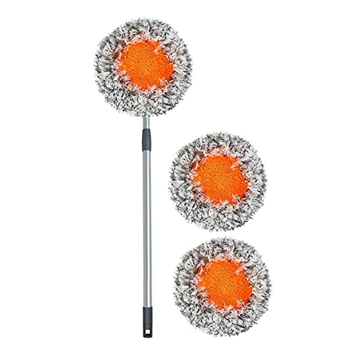 Mops for Floor Cleaning, 360° Rotatable Adjustable Cleaning Mop, Reusable Spin Mop Cloth, 2022 New Telescopic Microfiber Dust Wall Cleaner Mop, For Wall, Ceiling, Window And Baseboard Cleaner