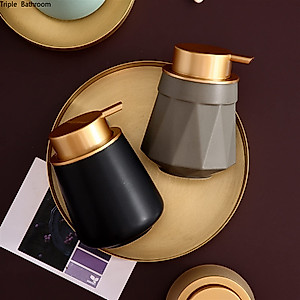 Soap Pump Dispenser 1pc Bottle Ceramic Household Foam Pump Bottle Soap Dispenser Travel Bathroom Accessories Liquid Container Bottles Dispenser (Color : 1)