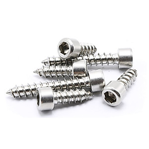 M3 100Pcs Tapping Screws Stainless Steel Hex Socket Cap Head Self-Tapping Screw (M3 x 14mm)