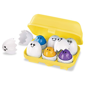 Kidoozie Peek N Peep Eggs - Mentally Stimulating Sorting & Stacking Toy for Ages 1 and Up - A Fun Way to Build Hand-Eye Coordinaton!