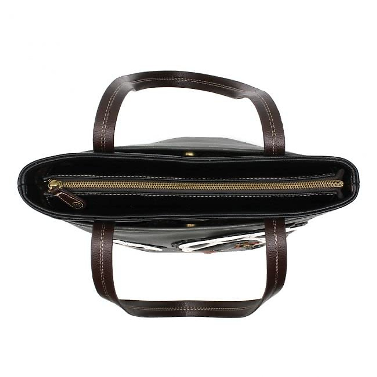 Chala Group Deluxe Vegan Leather Every Day Tote Bag Purse : 13.5 x 14 inches (Paw Print)