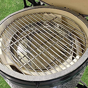 SMOKEWARE Stainless Steel Drip Pan - Big Green Egg Grilling Accessory, 14-inch Diameter