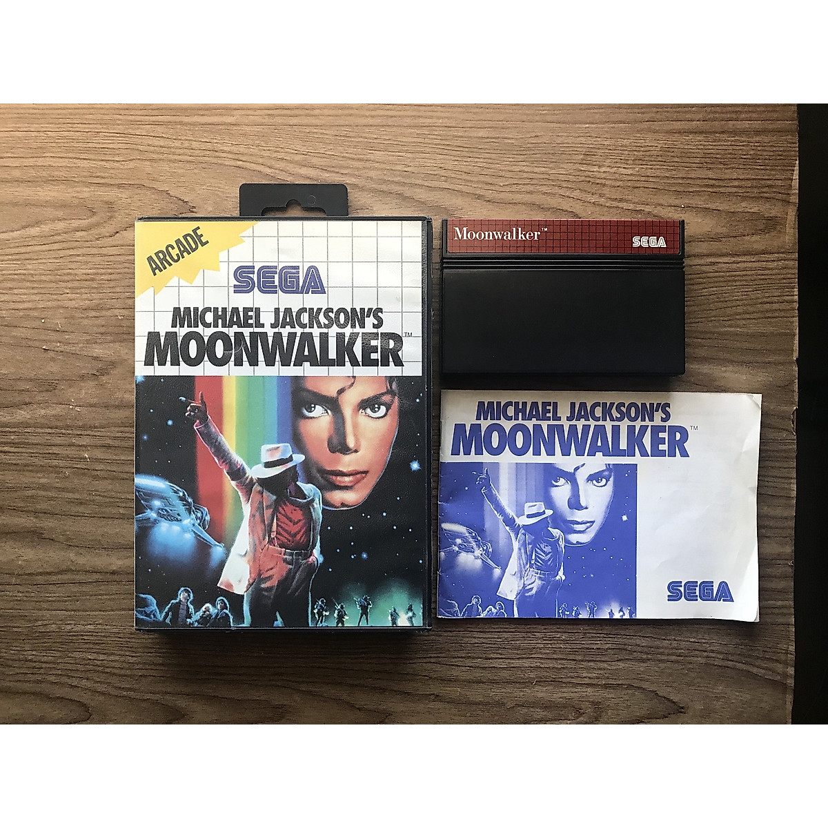 Michael Jackson’s Moonwalker for Sega Master (Complete with box and manual)