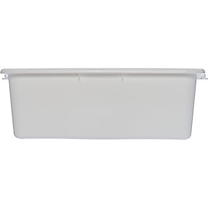 Carlisle FoodService Products N4401102 Comfort Curve™ Ergonomic Wash Basin Tote Box, 7" Deep, White