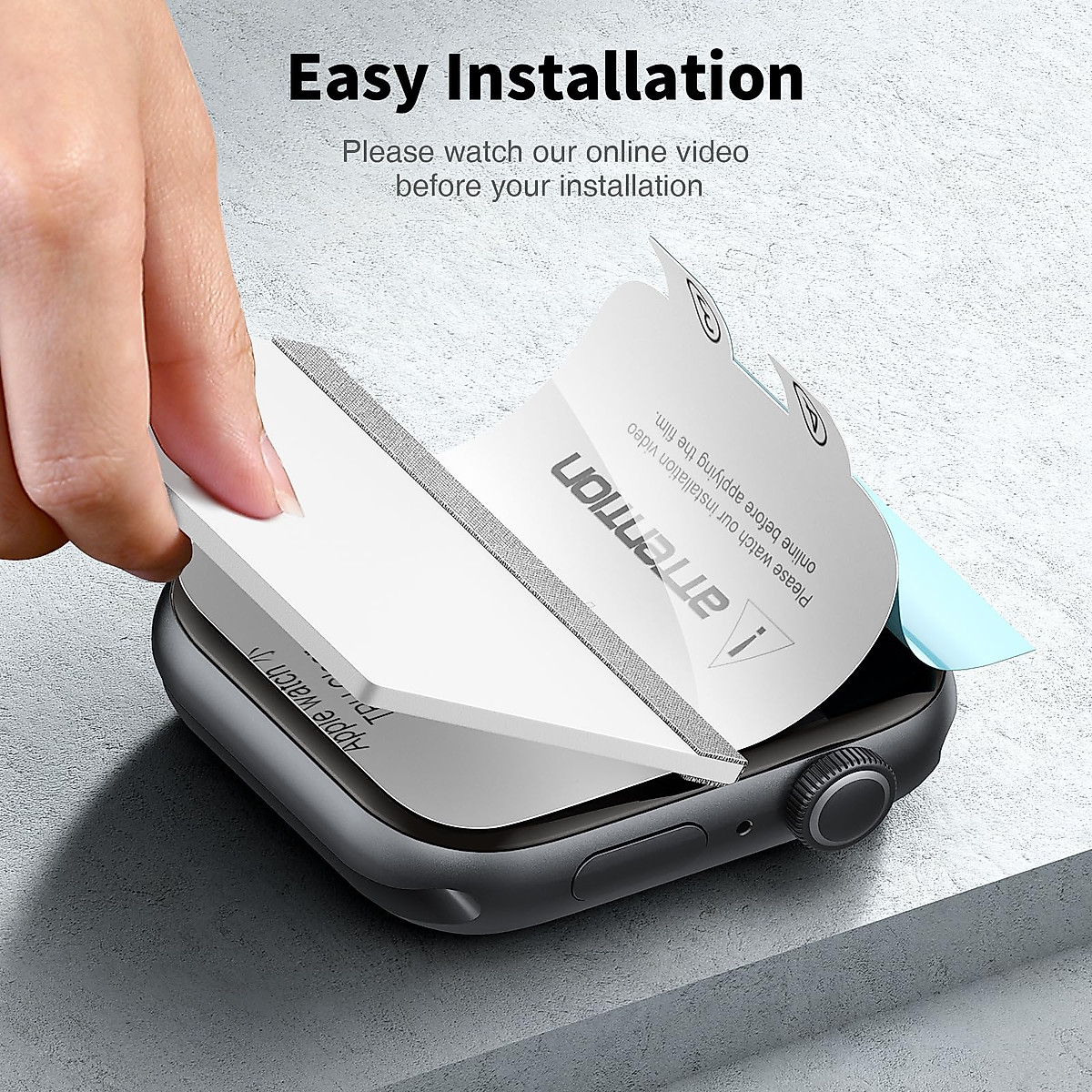 LK 6 Pack Apple Watch Series 9 Series 8 Series 7 41mm Screen Protector, [Self-Healing] TPU Film, Anti-Scratch, Ultra-Thin Screen Protector Designed for iWatch 9/8 / 7 41mm, Clear