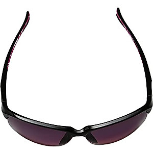 Oakley Women's OO9191 Unstoppable Rectangular Sunglasses, Polished Black/Rose Gradient Polarized, 65 mm